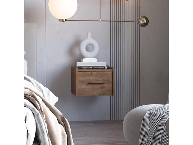 Click here for Dark Brown Wall-Mounted Floating Nightstand prices