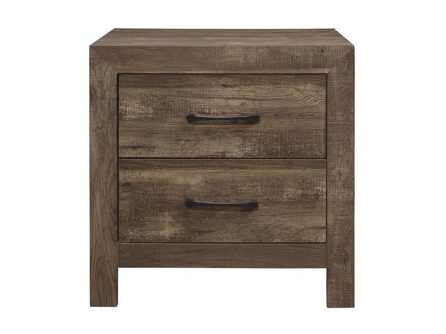 Click here for Simple Look Rustic Brown Finish 1pc Nightstand of... prices