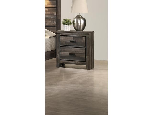 Click here for Contemporary 2-Drawer Nightstand End Table Brown M... prices