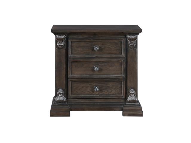 Click here for Elegant Design 3-Drawers Nightstand Traditional Vi... prices