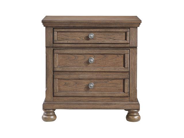 Click here for Transitional Antique Brown Finish 1pc Nightstand w... prices