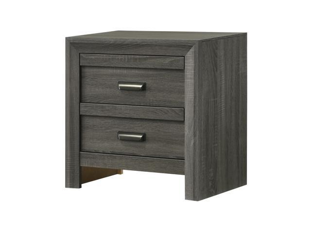 Click here for 1pc Contemporary Nightstand End Table with Two Sto... prices