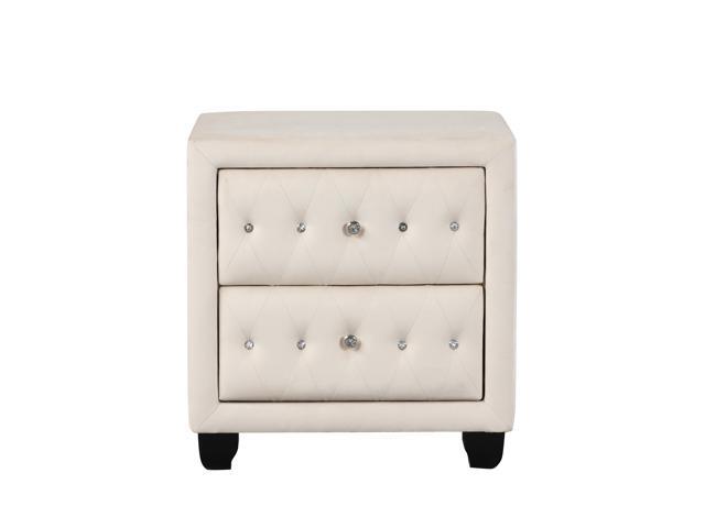 Click here for Sophia Modern Style Crystal Tufted 2-Drawer Nights... prices
