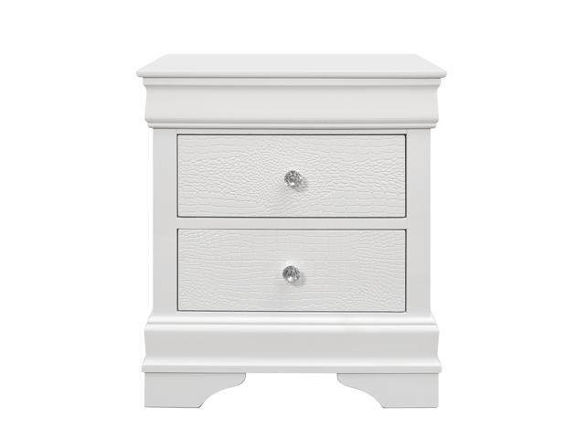 Click here for SHAKER CROCODILE METALLIC WHITE NIGHTSTAND prices