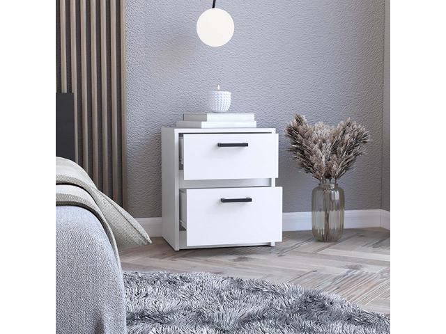 Click here for Nightstand Chequered  Two Drawes  White Finish prices