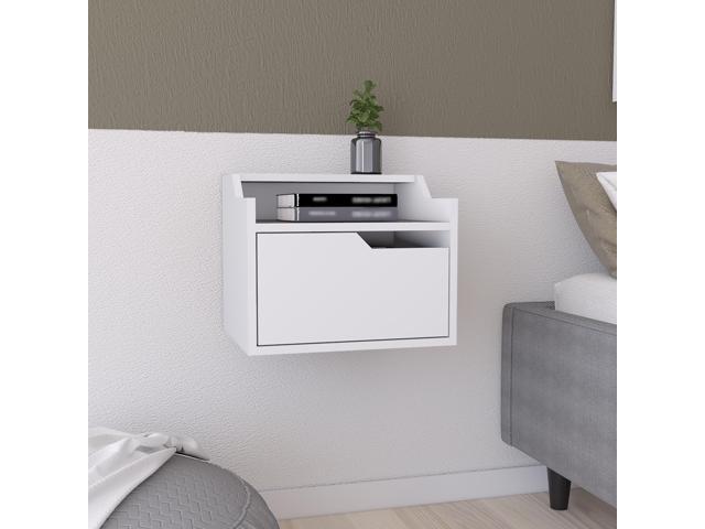 Click here for Winchester Floating Nightstand  Modern Dual-Tier D... prices