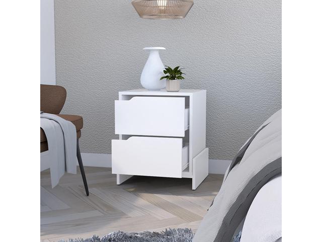 Click here for Nightstand Brookland  Bedside Table with Double Dr... prices