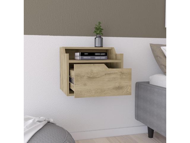 Click here for Floating Nightstand  Modern Dual-Tier Design with... prices