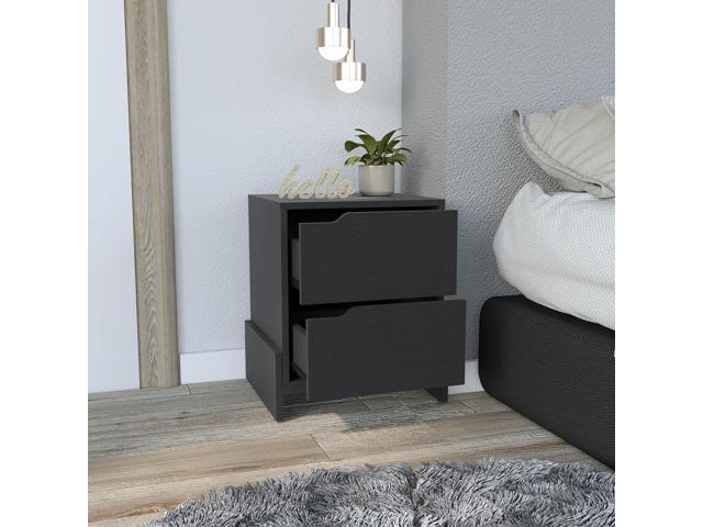 Click here for Nightstand Brookland  Bedside Table with Double Dr... prices