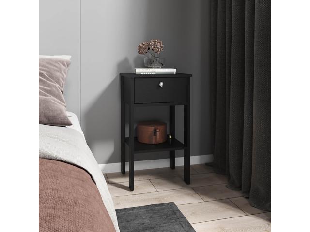 Click here for Nightstand  1 Drawer  1 Shelf  4 Legs  Black Wengu... prices