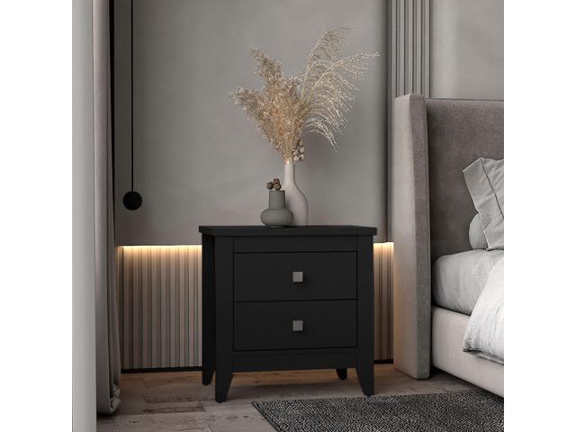 Click here for Windsor 2-Drawer Nightstand Black Wengue prices
