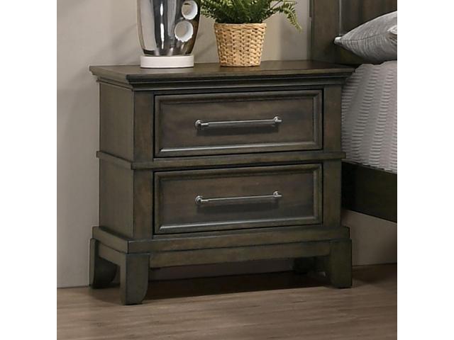 Click here for Contemporary 1pc Nightstand Gray Color Solid Wood... prices