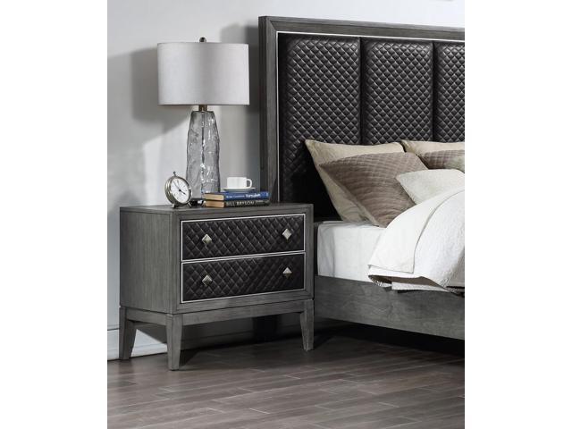 Click here for Modern Styling Bedroom 1pc Nightstand of 2 Drawers... prices