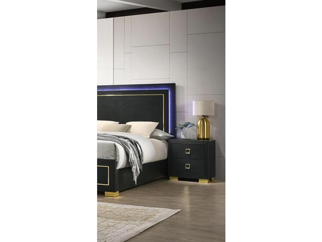 Click here for Gorgeous Black 1pc Nightstand Square Pull Handle M... prices