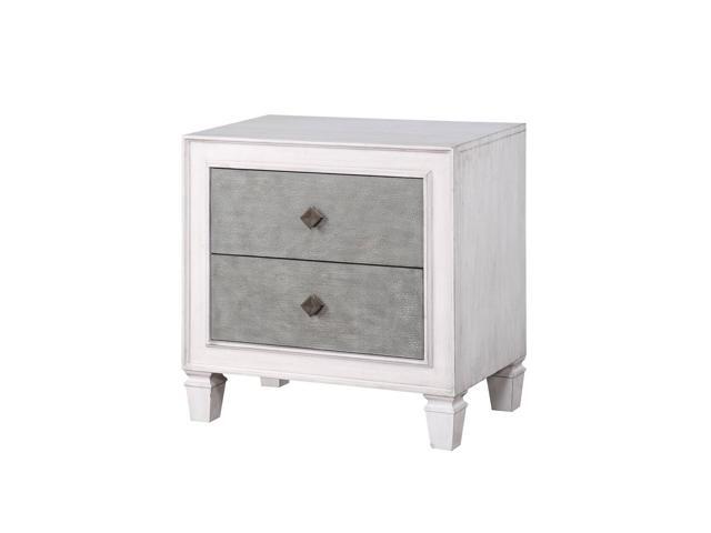 Click here for Katia Rustic Gray & Weathered White Finish Night S... prices