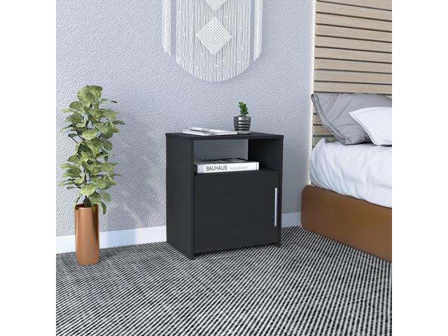 Click here for Nightstand  Single Door Cabinet  Metal Handle  One... prices