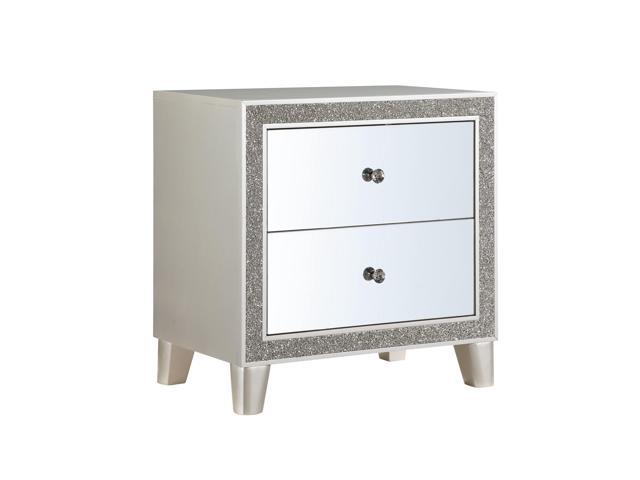 Click here for Sliverfluff Mirrored & Champagne Finish Nightstand prices