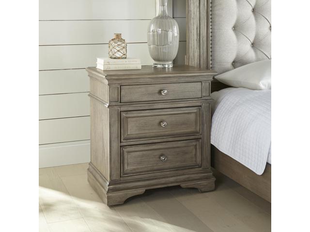 Click here for Highland Park - Nightstand With USB - Waxed Driftw... prices