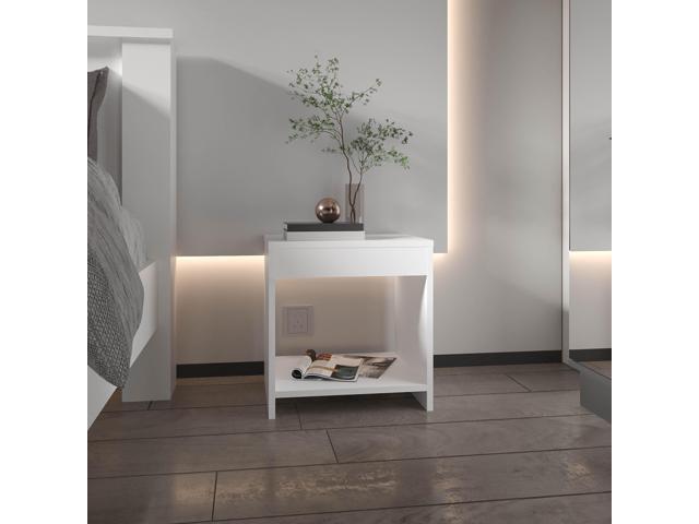 Click here for Night Table 16.5H  1 spacious Shelf  White prices