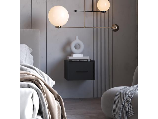 Click here for Black Wall-Mounted Floating Nightstand prices