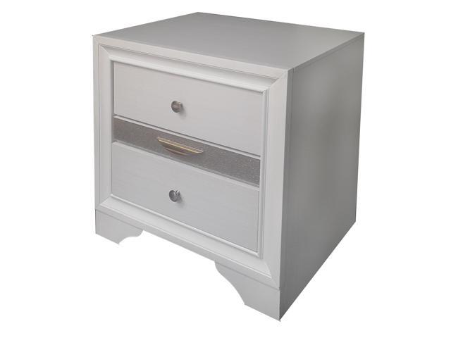 Click here for Naima White Finish Nightstand prices