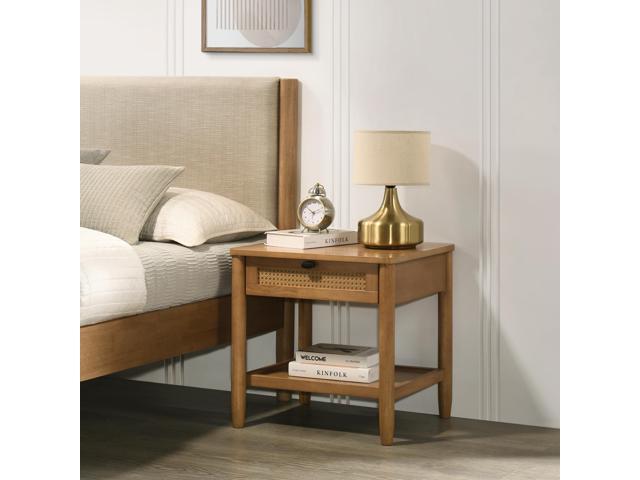 Click here for Vichy Single-Drawer Bedroom Nightstand with Shelf... prices