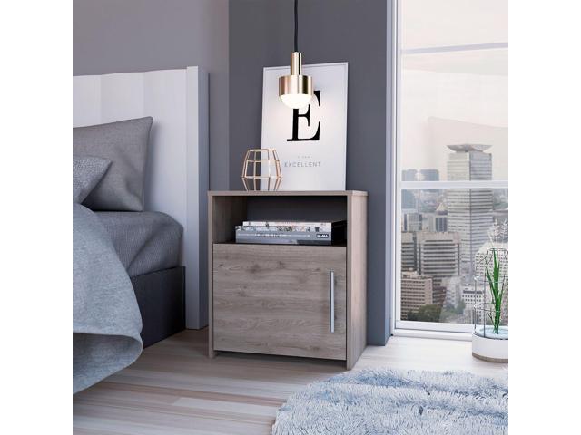 Click here for Nightstand  Single Door Cabinet  Metal Handle  One... prices