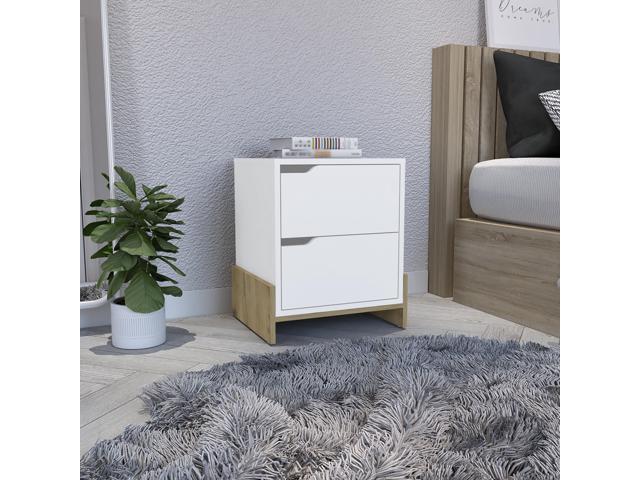 Click here for Nightstand with 2-Drawers  End Table with Sturdy B... prices
