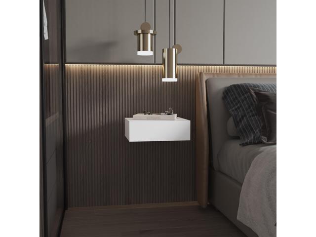 Click here for White Wall-Mounted Floating Nightstand prices