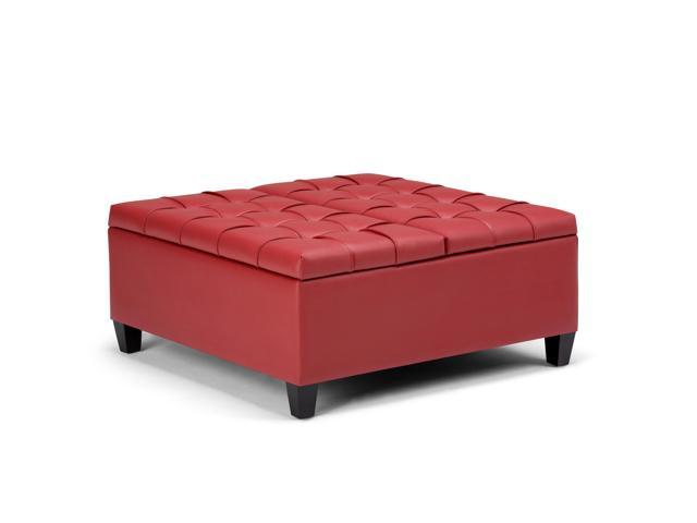 Click here for Harrison - Coffee Table Storage Ottoman - Crimson... prices