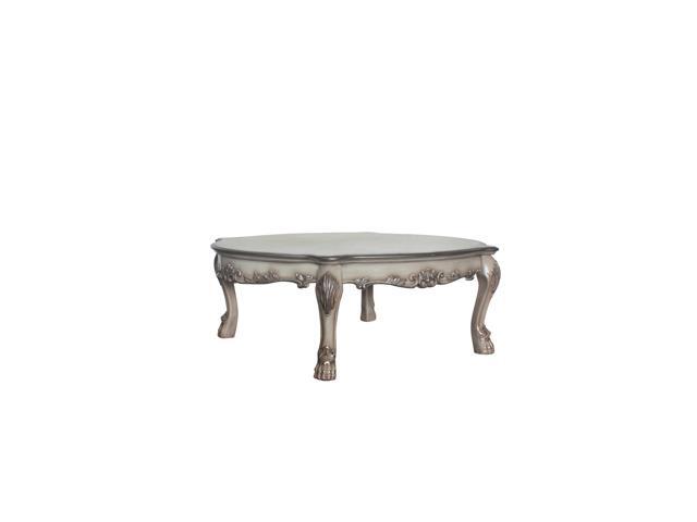 Click here for Dresden Vintage Bone White Finish Coffee Table prices
