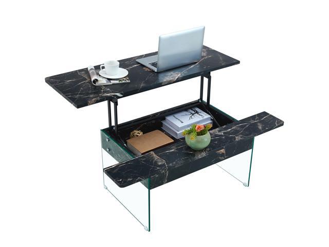 Click here for 43.3-inch Lift-Top Coffee Table w/Storage - Black... prices