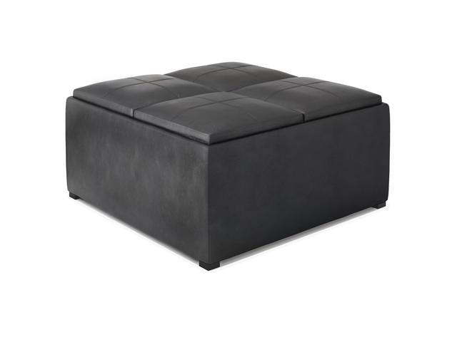 Click here for Avalon - Square Coffee Table Storage Ottoman - Dis... prices