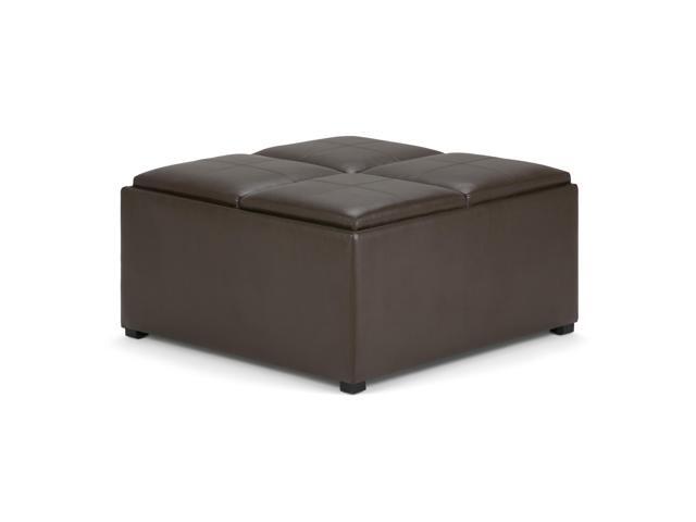 Click here for Avalon - Square Coffee Table Storage Ottoman - Cho... prices