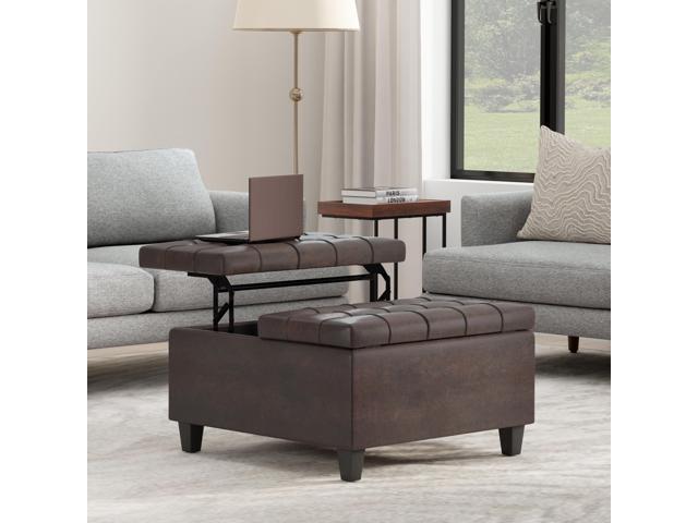 Click here for Harrison Small Square Coffee Table Storage Ottoman prices