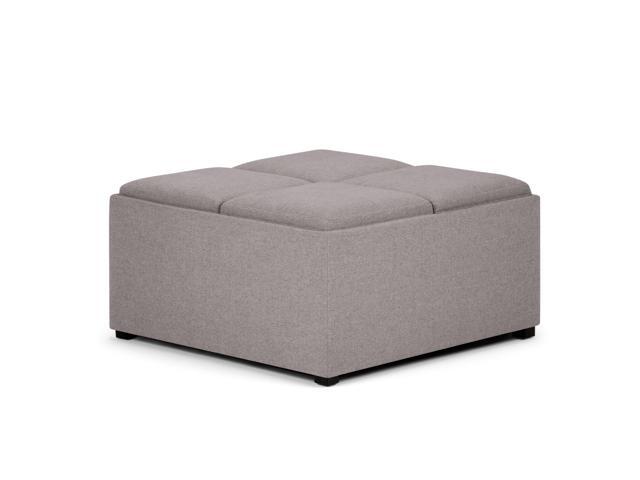 Click here for Avalon - Square Coffee Table Storage Ottoman - Clo... prices