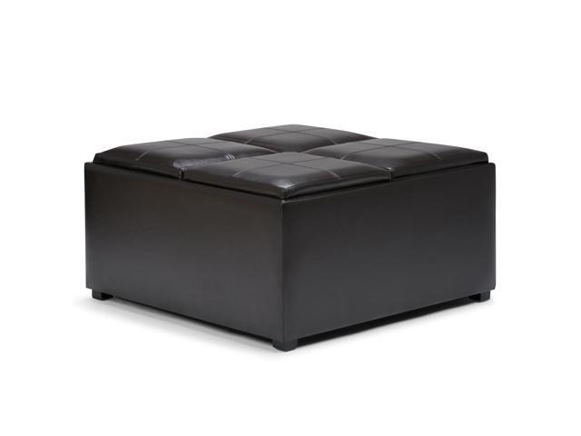 Click here for Avalon - Square Coffee Table Storage Ottoman - Tan... prices