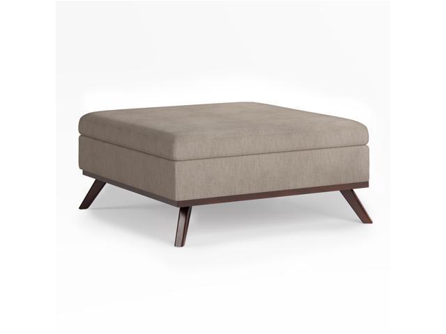 Click here for Owen - Square Coffee Table Storage Ottoman - Natur... prices