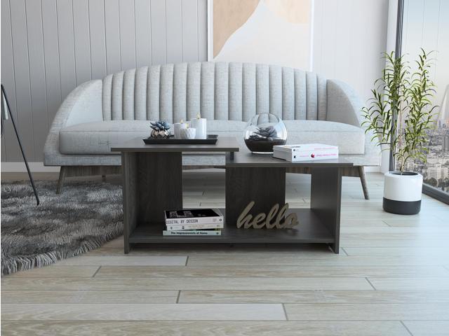 Click here for Linlock 1-Shelf Coffee Table Black Wengue prices