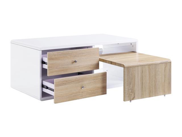 Click here for White High Gloss 4-Drawer Coffee Table prices