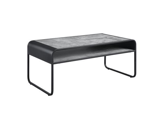 Click here for Raziela Concrete Gray & Black Finish Coffee Table prices