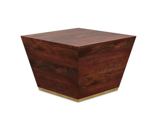 Click here for Abba - Square Coffee Table - Cognac Brown prices