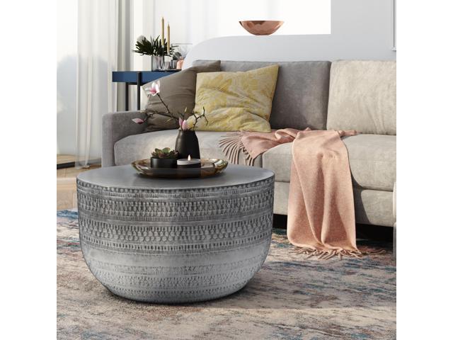 Click here for Johnsen Metal Coffee Table in Antique Silver prices