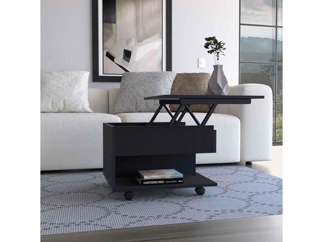 Click here for Lift Top Coffee Table Mercuri  Casters  Black Weng... prices