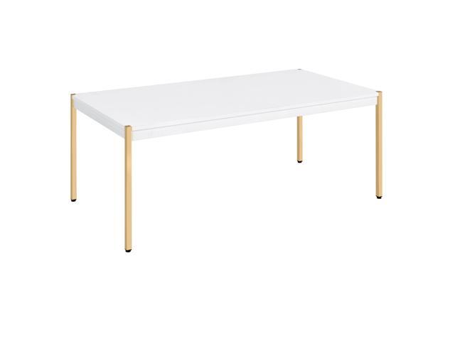 Click here for White and Gold Rectangle Coffee Table prices