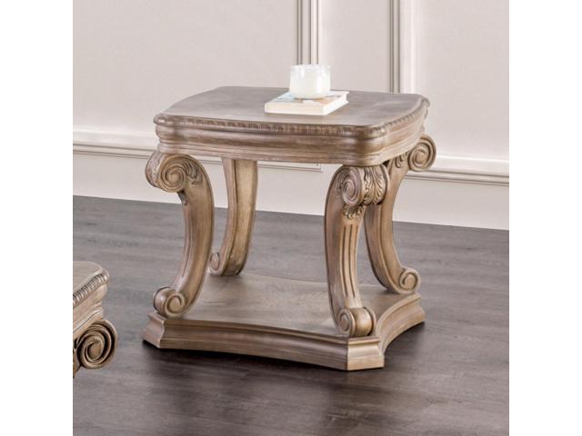 Click here for Traditional Style Oak Finish End Table With Scroll... prices