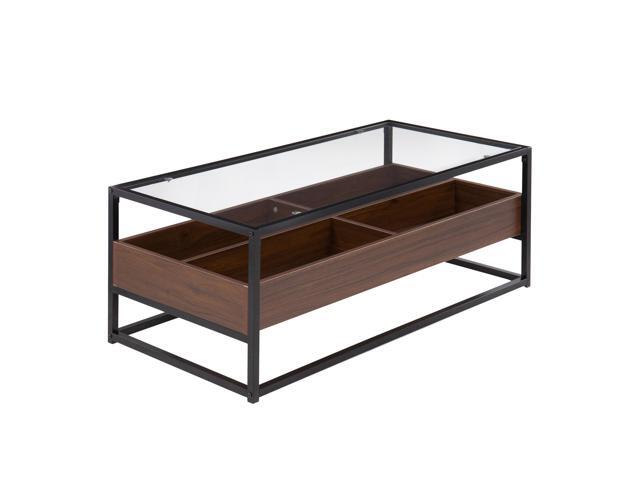 Click here for Display Contemporary Coffee Table in Black Metal... prices