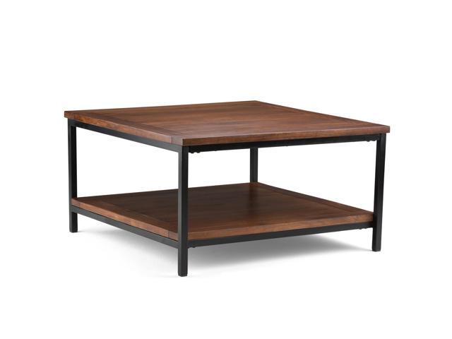Click here for Skyler - Square Coffee Table - Dark Cognac Brown prices