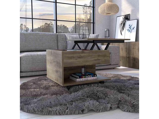 Click here for Lift Top Coffee Table Mercuri  Casters  Dark Brown... prices