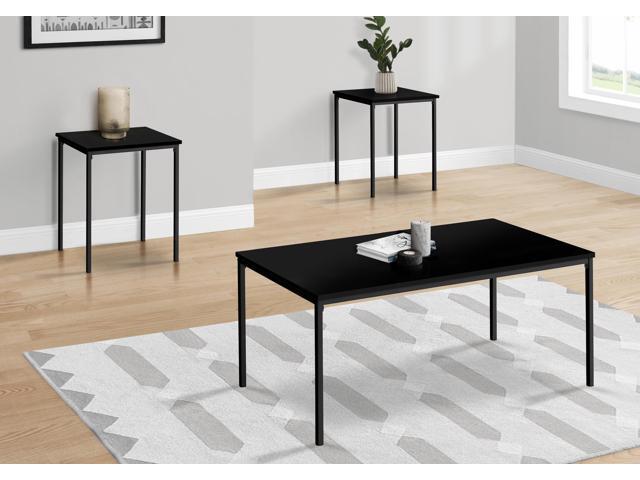 Click here for Table Set  3pcs Set  Coffee  End  Black Metal  Bla... prices